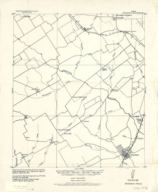 Limestone County Texas historical topographic Map – Texas Map Store