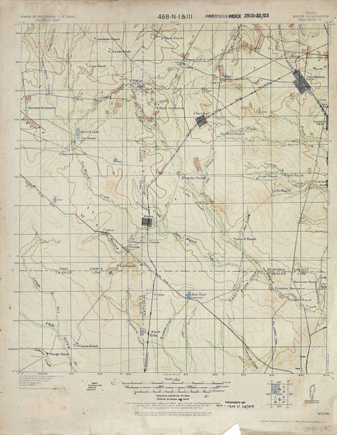 Atascosa County Texas historical topographic Map – Texas Map Store