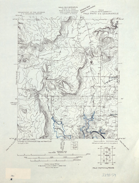 Palo Pinto County Texas historical topographic Map – Texas Map Store