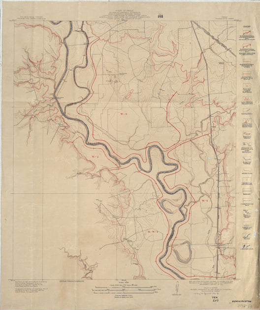 Grimes County Texas historical topographic Map – Texas Map Store