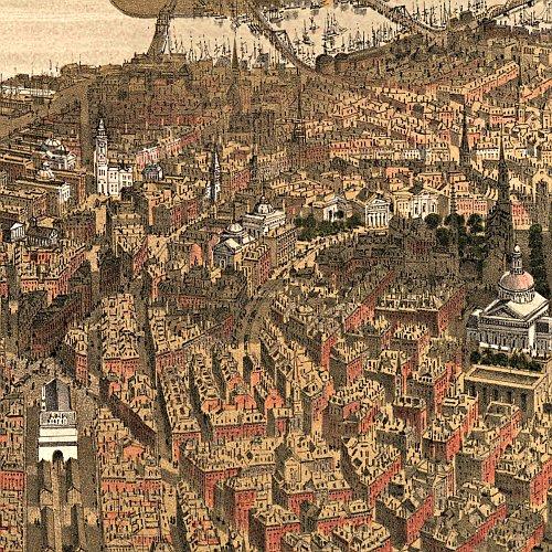 Map of Boston 1877 – Texas Map Store