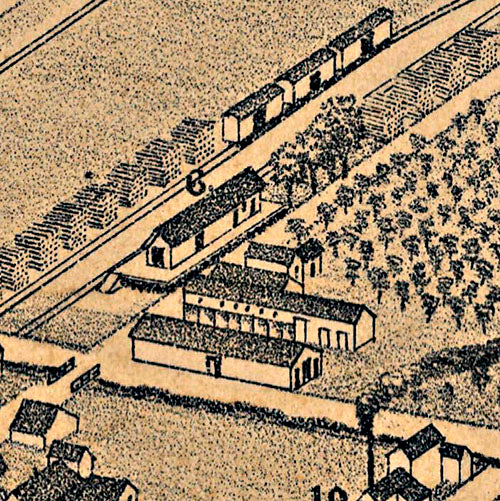 La Grange Texas historical map 1880 – Texas Map Store