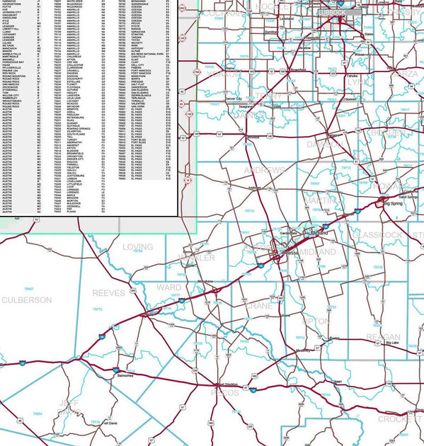 Premium Style Texas Wall Map by Market Maps – Texas Map Store