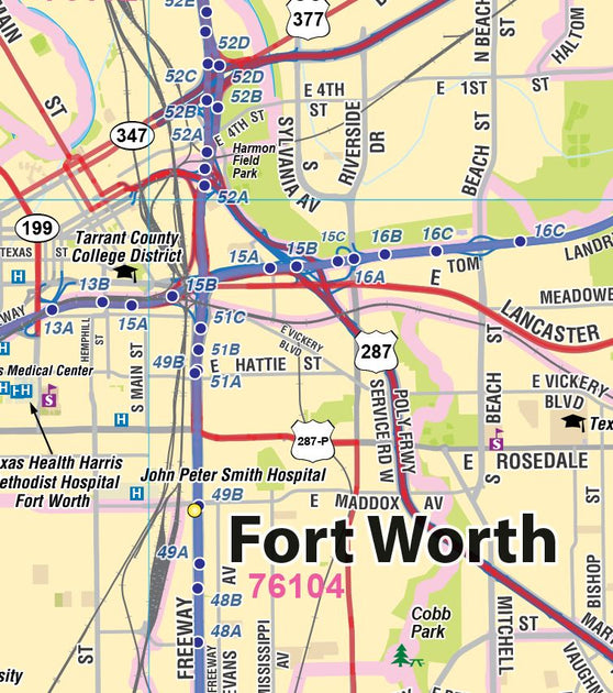 DFW Greater Metro Area Wall Map – Texas Map Store
