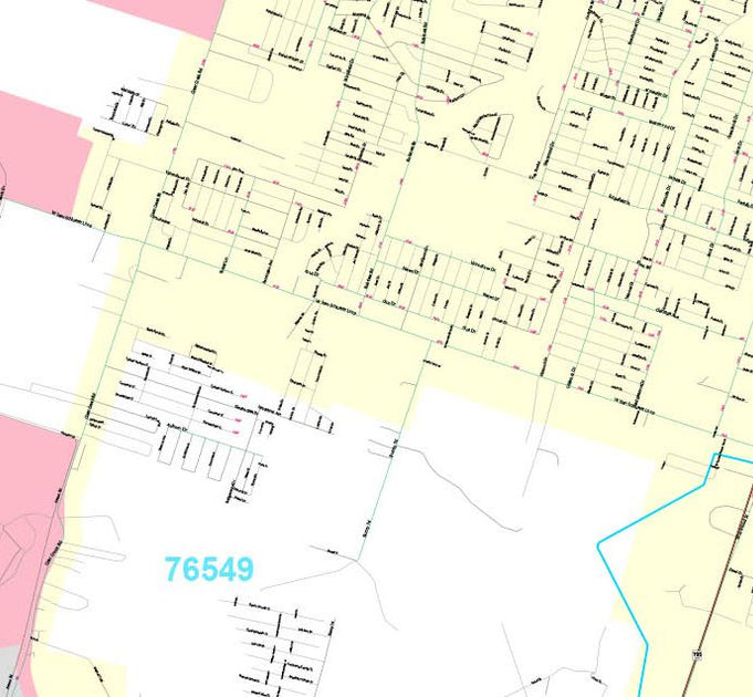 Premium Style Wall Map of Killeen by Market Maps – Texas Map Store