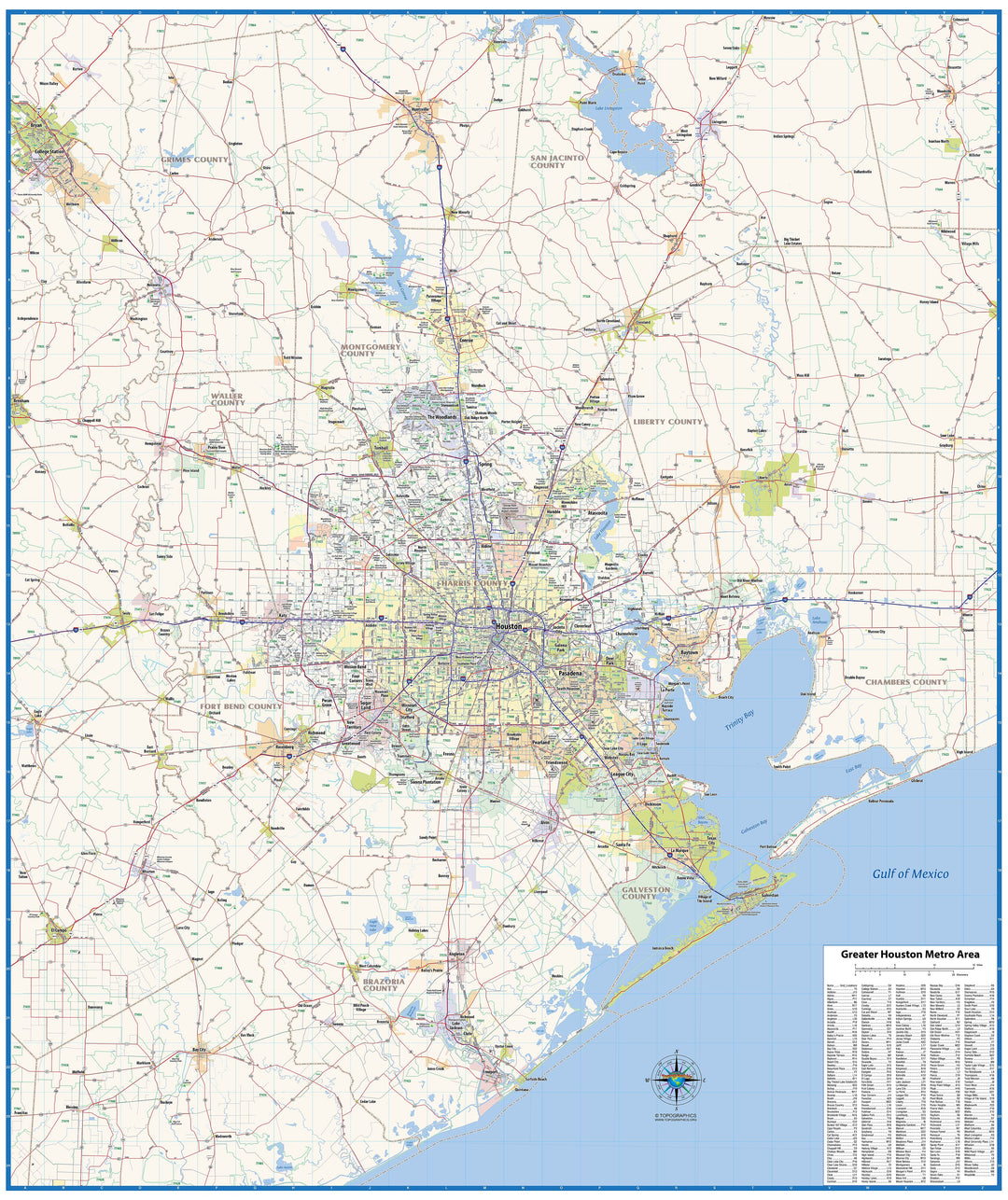 Houston Texas County Map